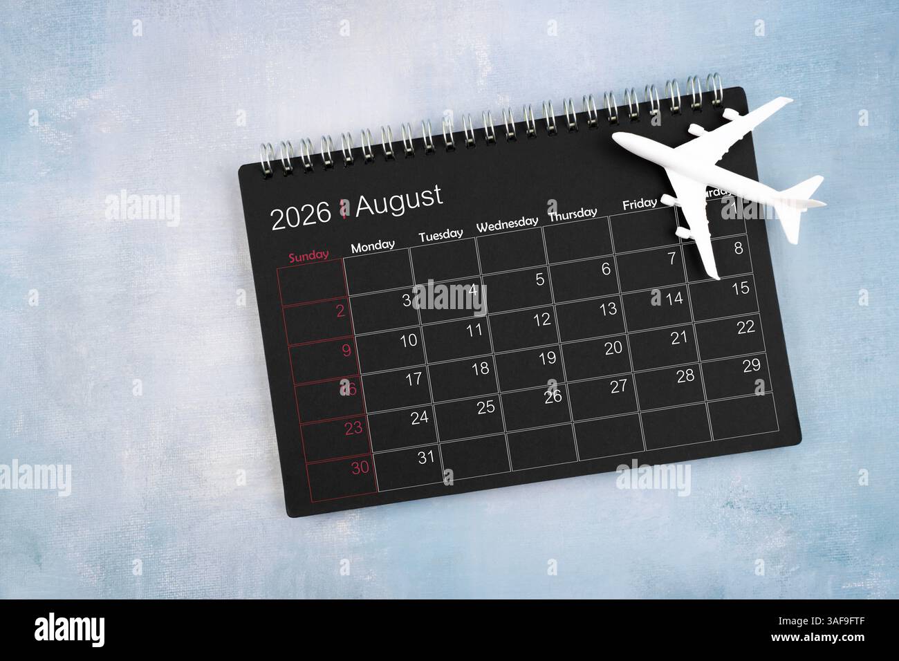 August 2026 black calendar hi-res stock photography and images - Alamy