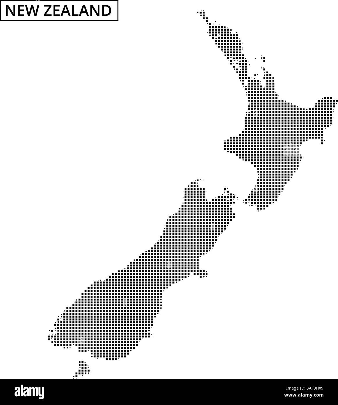 This graphic showcases a stylized map of New Zealand, featuring a ...