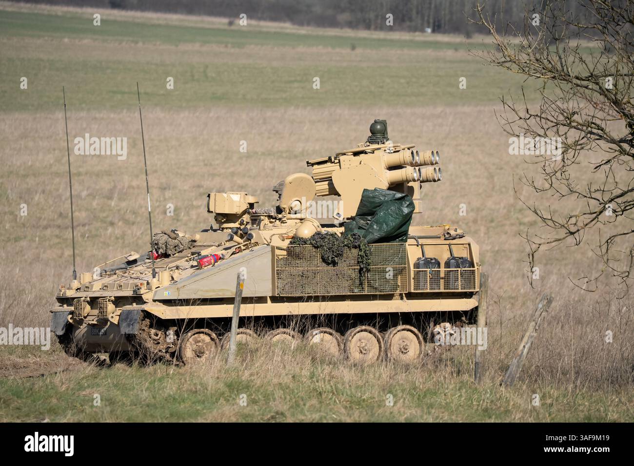 British Army Alvis Stormer Starstreak CVR-T tracked armoured vehicle ...
