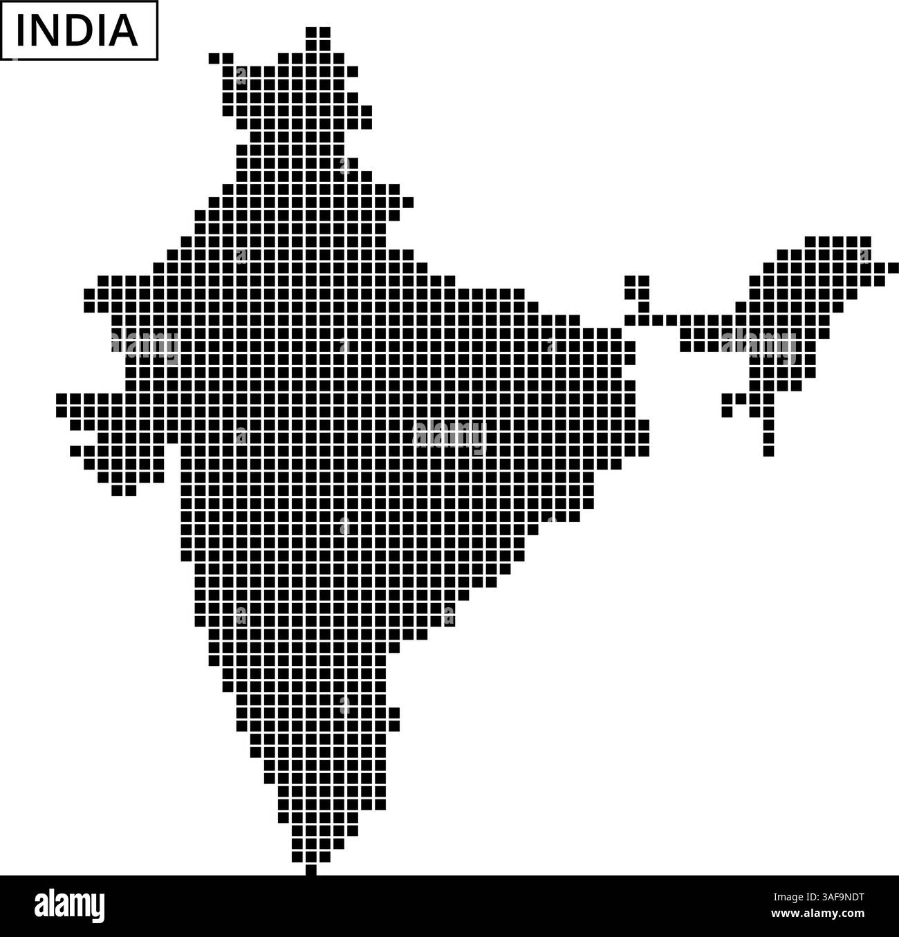 This visual features a dotted representation of India's geographical ...