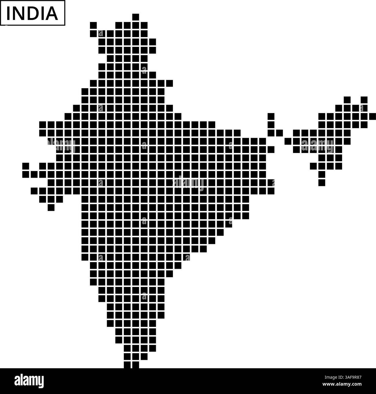 This visual features a dotted representation of India's geographical ...