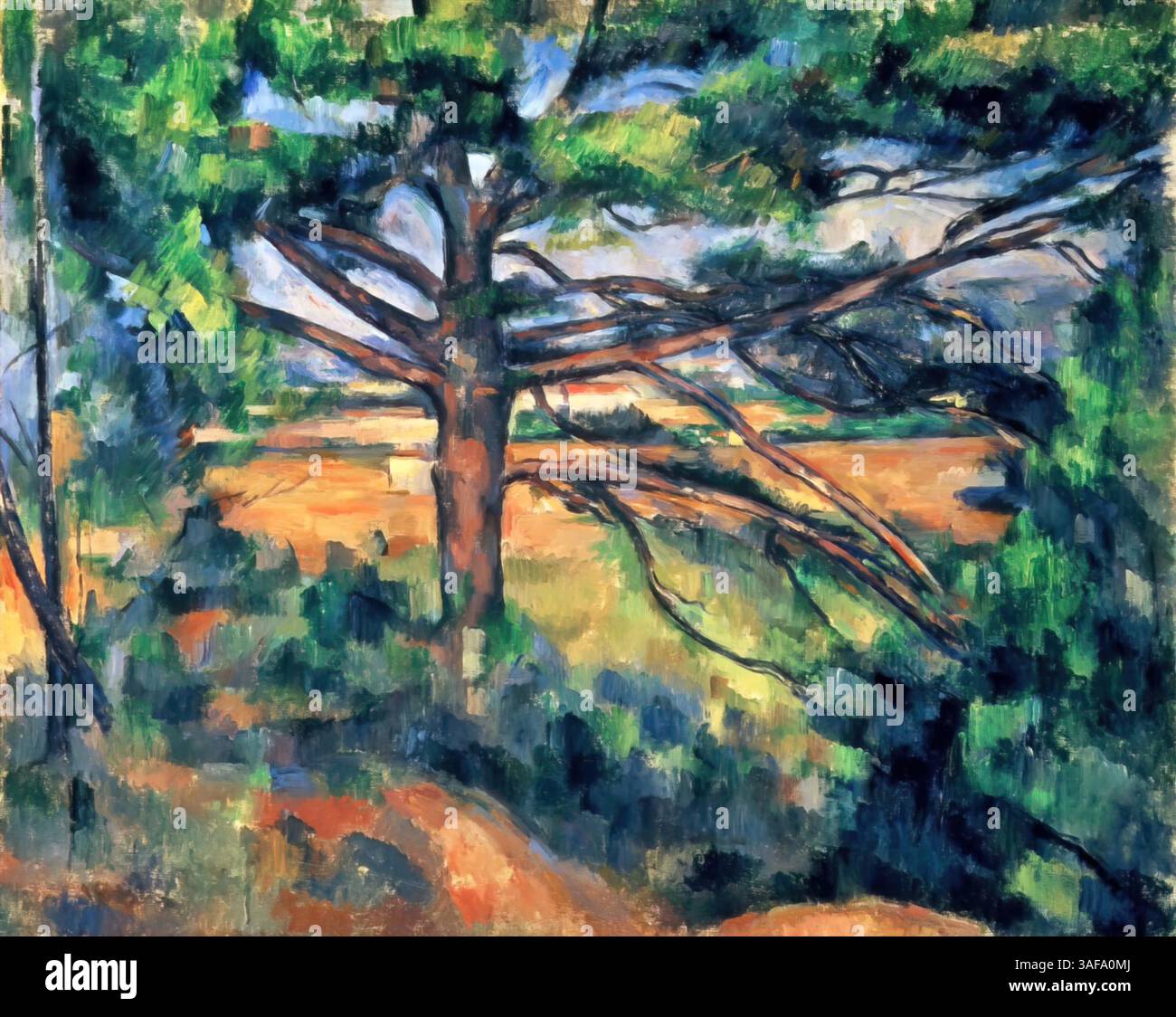 The Large Pine, 1895-97 – Paul Cezanne Stock Vector Image & Art - Alamy