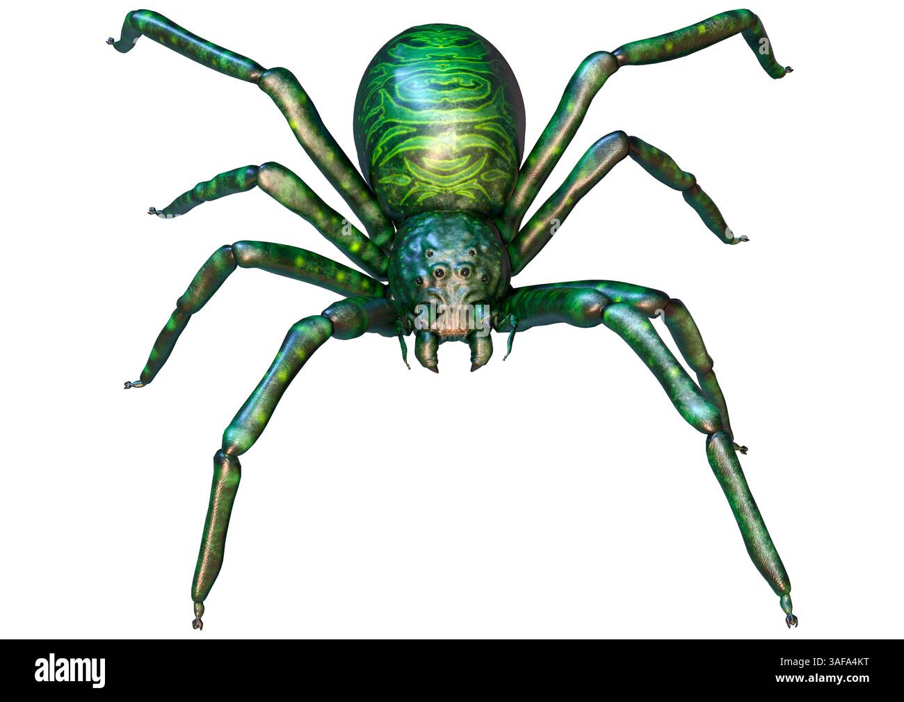 3D rendering of a giant fantasy spider isolated on white background ...