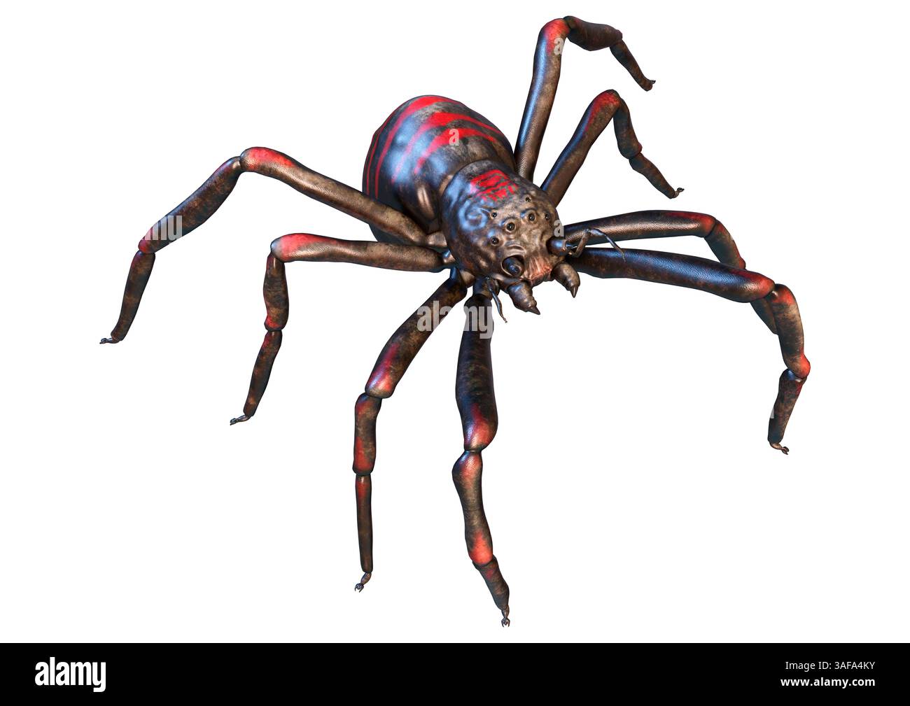 3D rendering of a giant fantasy spider isolated on white background ...