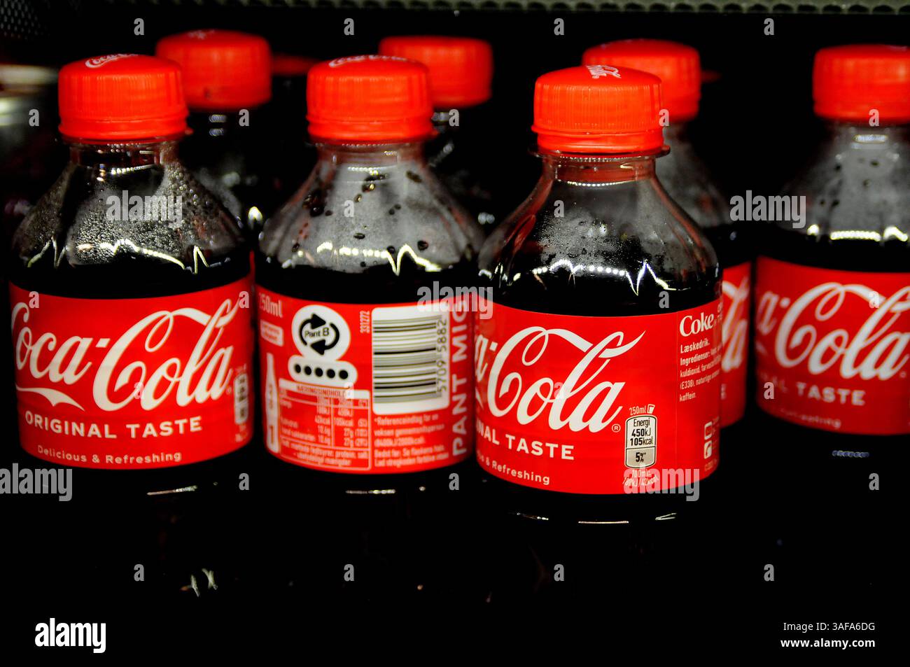 Copenhagen/ DenmarK/07 april025/ Coca cola bottle for sale danish ...