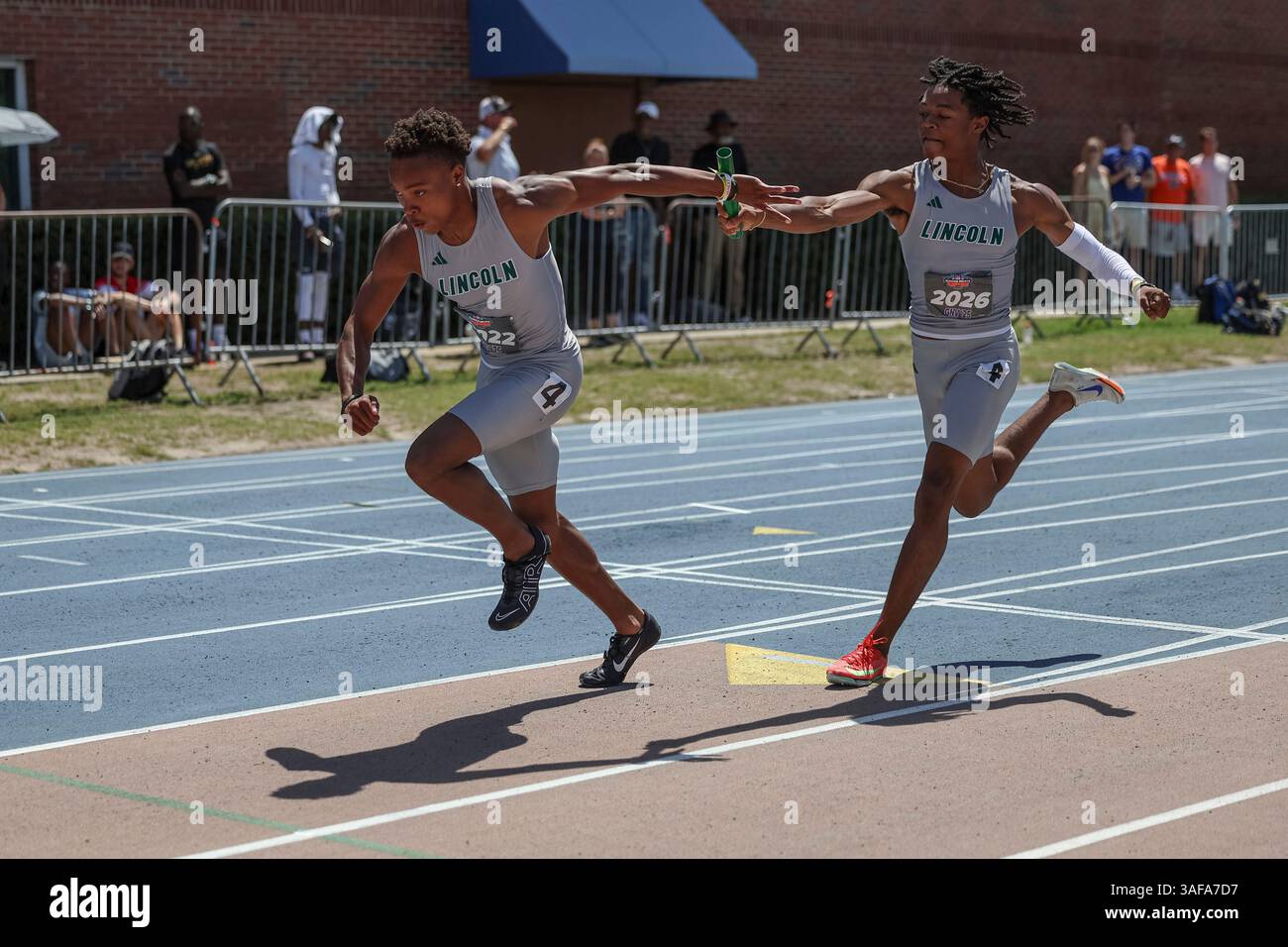 Gainesville, FL. USA; Lincoln High School runner Jaiden Cunningham ...