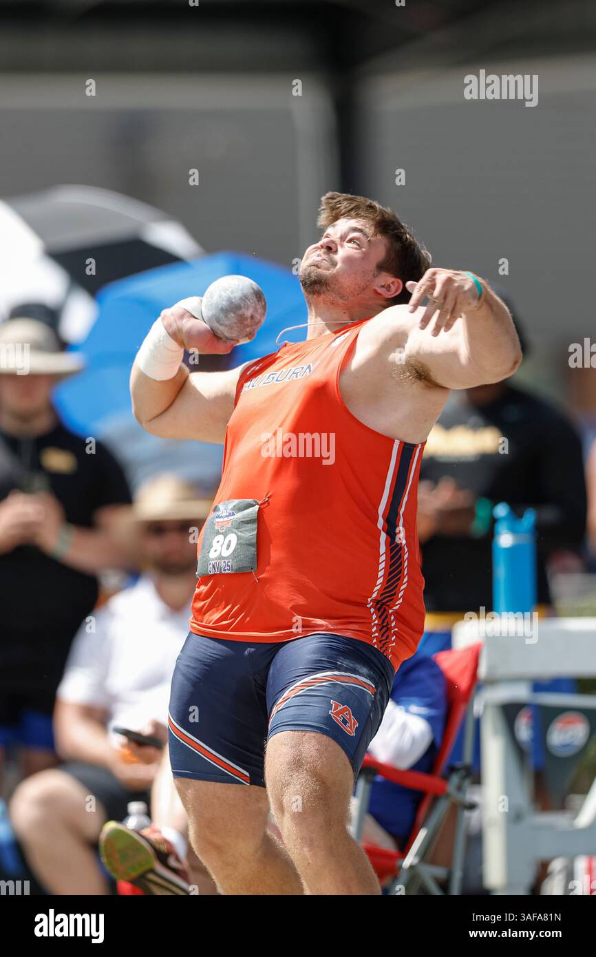 Gainesville, FL. USA; Matthew Rueff of Auburn University competes in ...