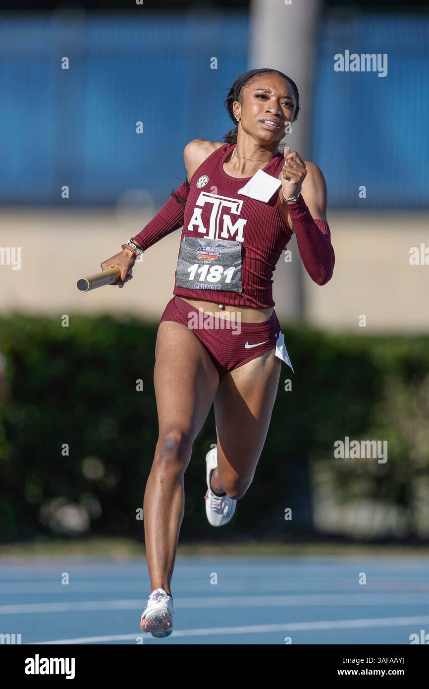 Gainesville, FL. USA; Latasha Smith of Texas A&M competes in the Women ...