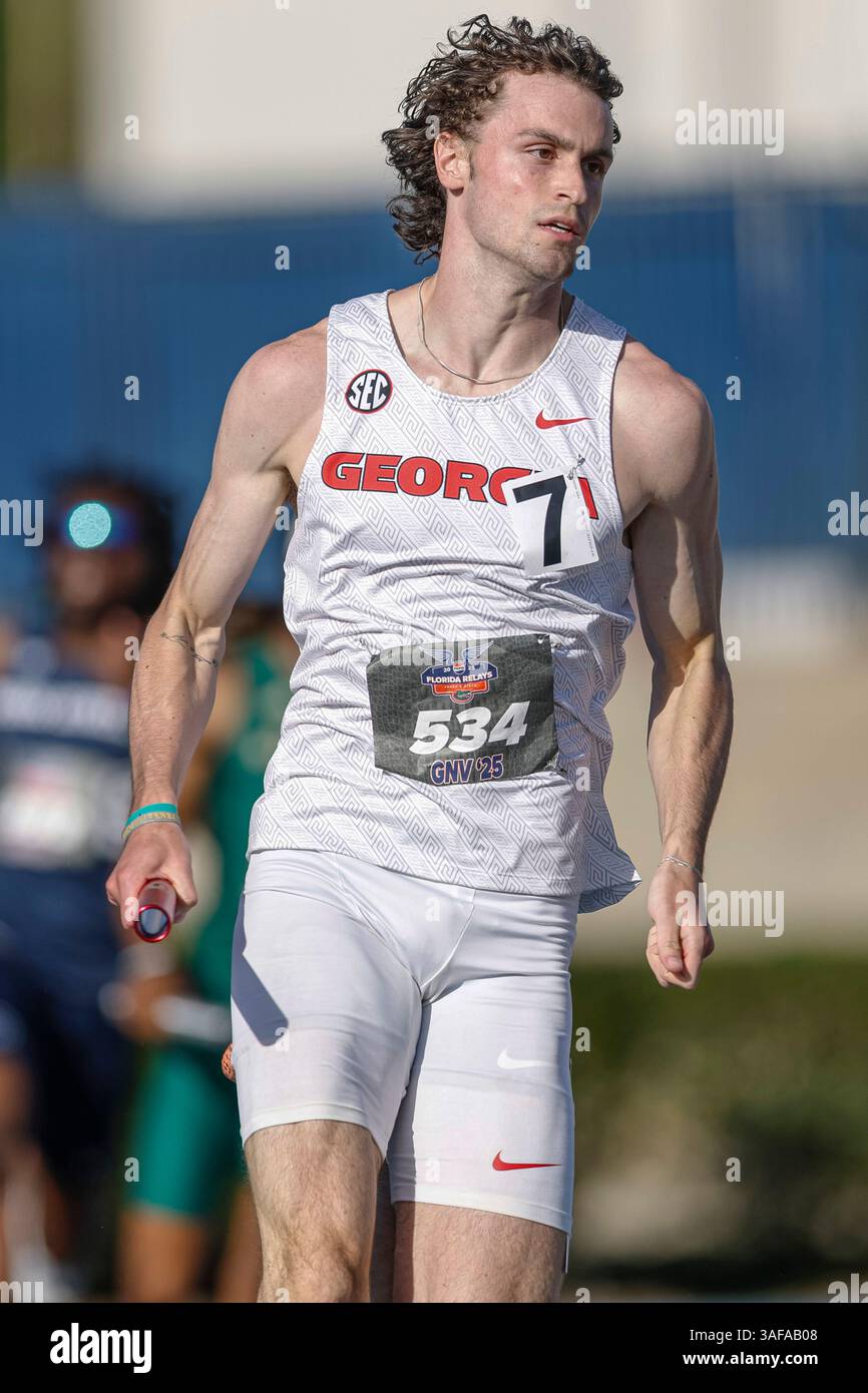 Gainesville, FL. USA; Will Floyd of the University of Georgia runs the ...