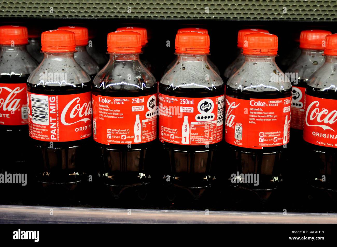 Copenhagen/ DenmarK/07 april025/ Coca cola bottle for sale danish ...