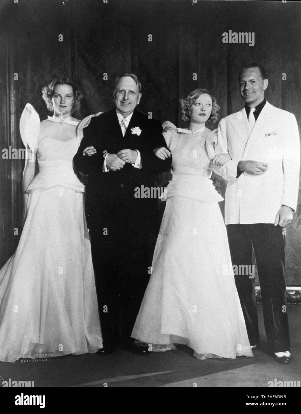 Jun 01, 1936; Hollywood, California, USA; 1936, Pictured: JAMES CROMWELL, MARION DAVIES, DORIS ...