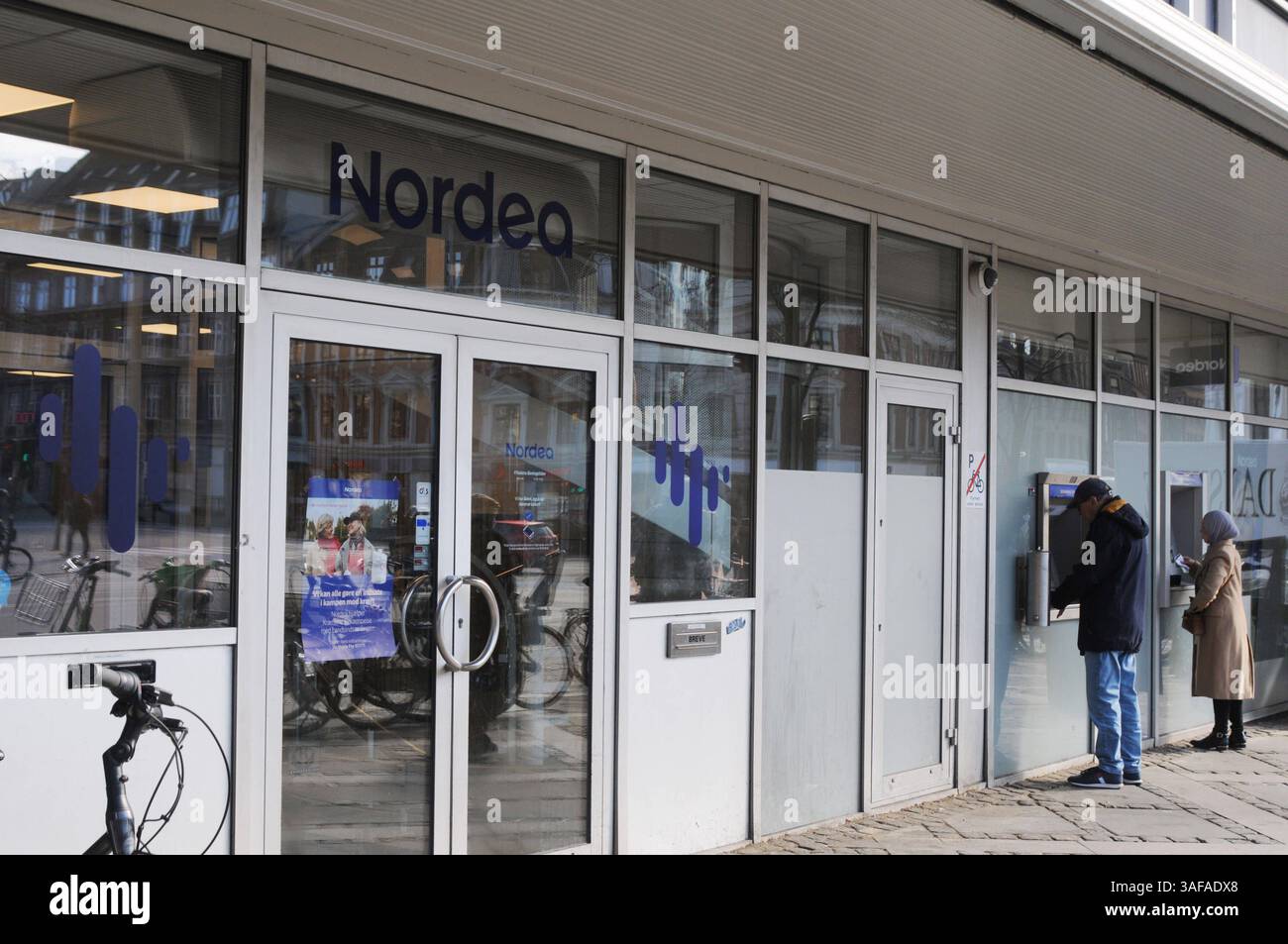 Copenhagen/ Denmark/07 april 2025/Nordea bank in danish capital ...