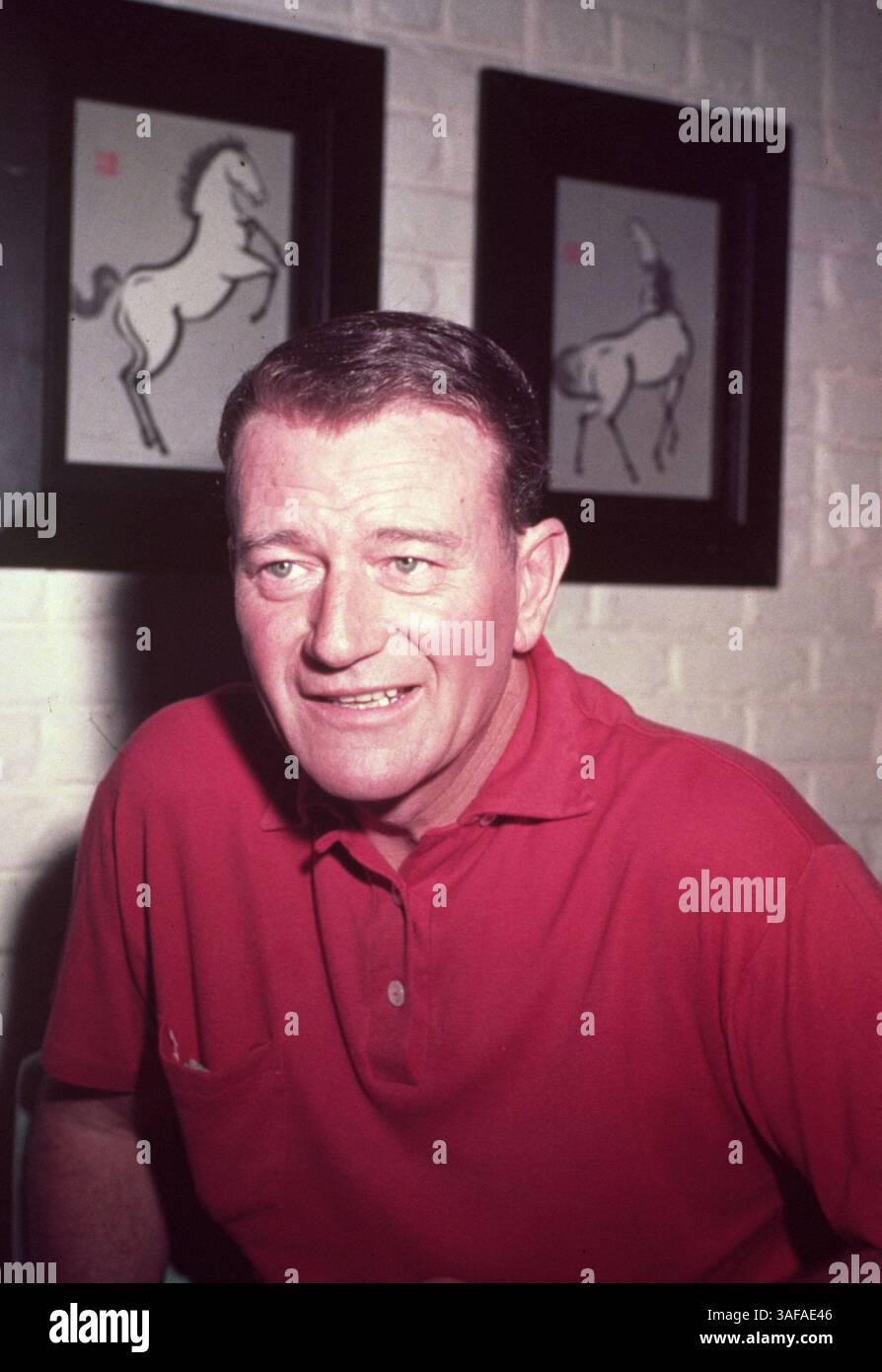 Jun 01, 1957; Hollywood, California, USA; 1957, Pictured: JOHN WAYNE ...