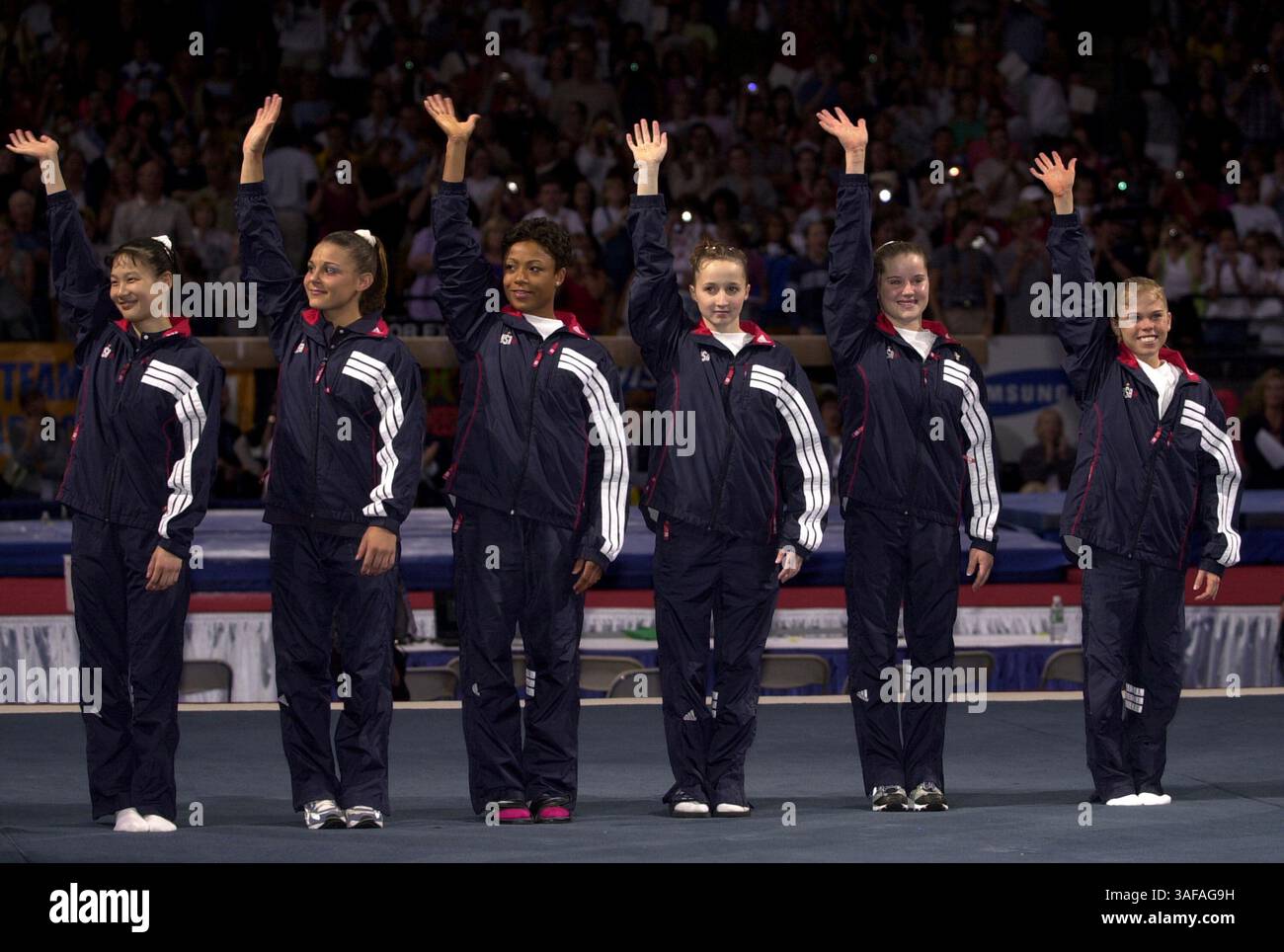 Aug 20, 2000; Boston, Massachusetts, USA; US Olympic team (L-R) AMY ...