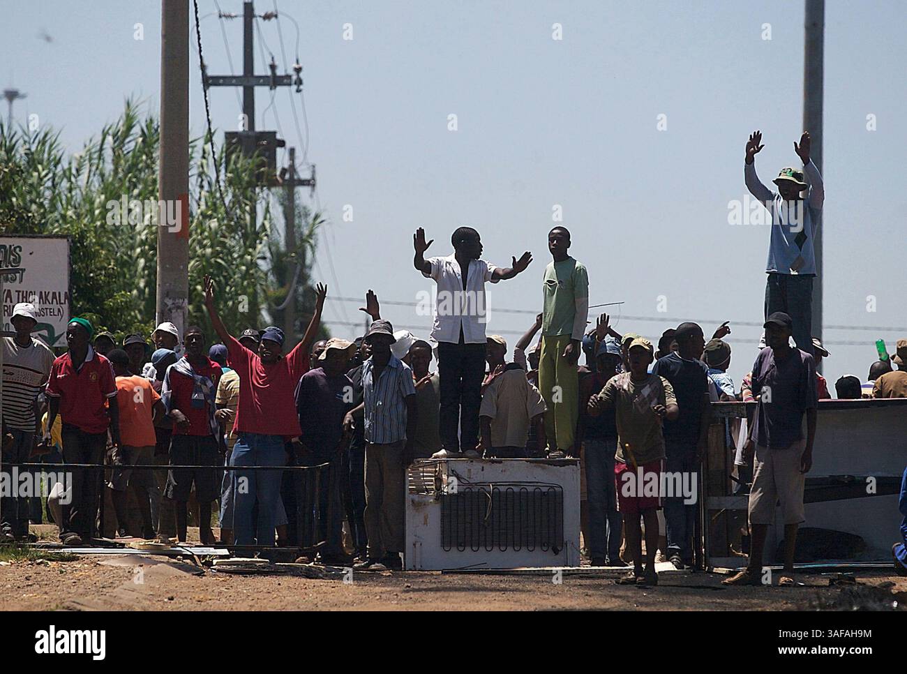 Service delivery protests south africa hi-res stock photography and ...