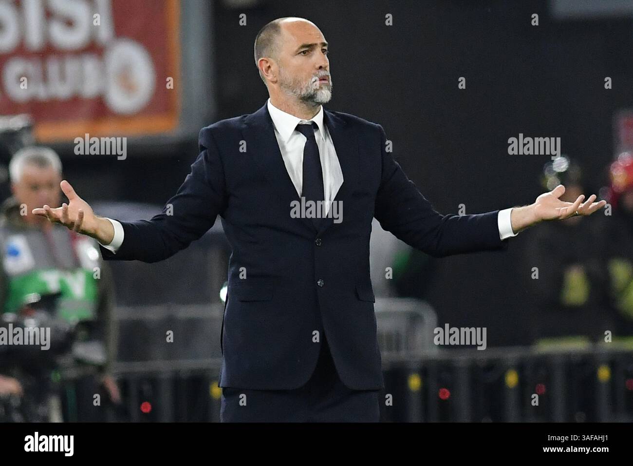 Juventus trainer Igor Tudor, reacts during the Serie A match between ...