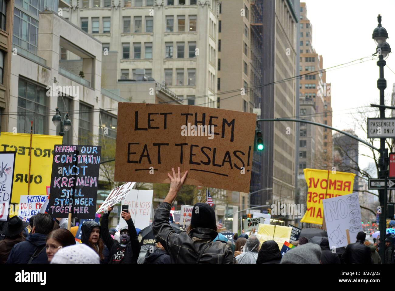 Hands Off rally against the Trump Administration and Elon Musk's DOGE ...