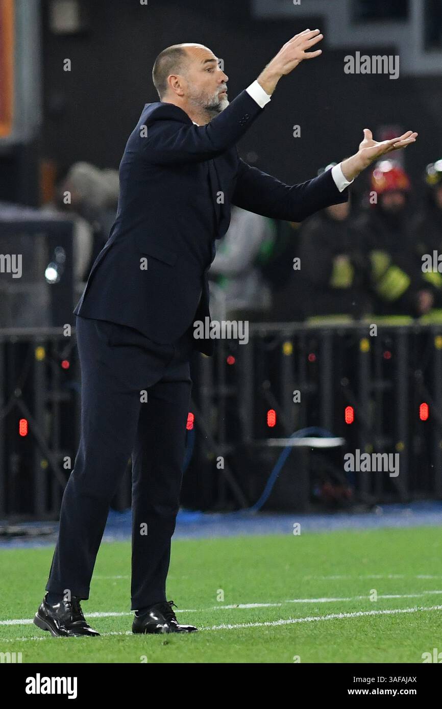 Juventus trainer Igor Tudor, reacts during the Serie A match between ...