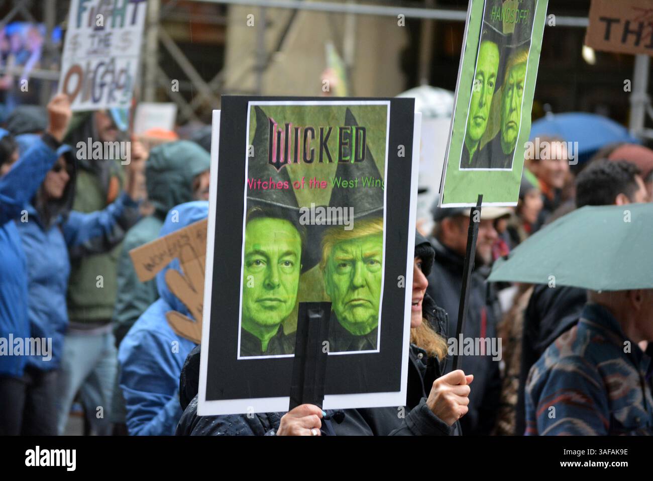 Hands Off rally against the Trump Administration and Elon Musk's DOGE ...
