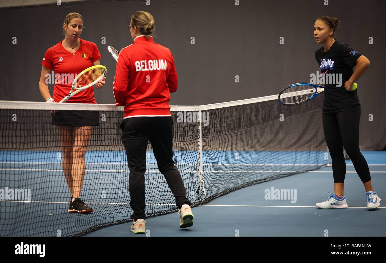 Vilnius, Lithuania. 07th Apr, 2025. Belgian Magali Kempen, Belgian ...