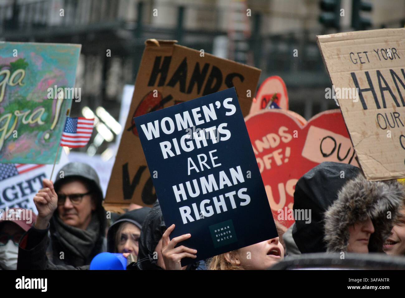 Hands Off rally against the Trump Administration and Elon Musk's DOGE ...