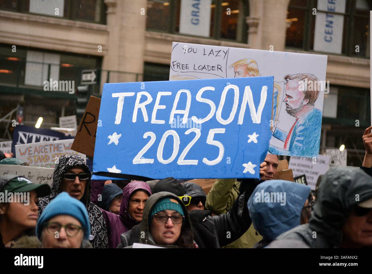 Hands Off rally against the Trump Administration and Elon Musk's DOGE ...
