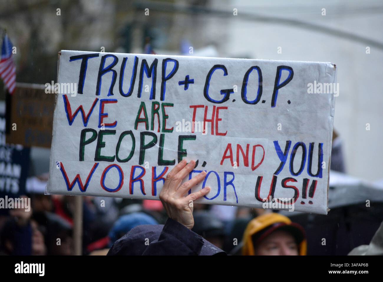 Hands Off rally against the Trump Administration and Elon Musk's DOGE ...