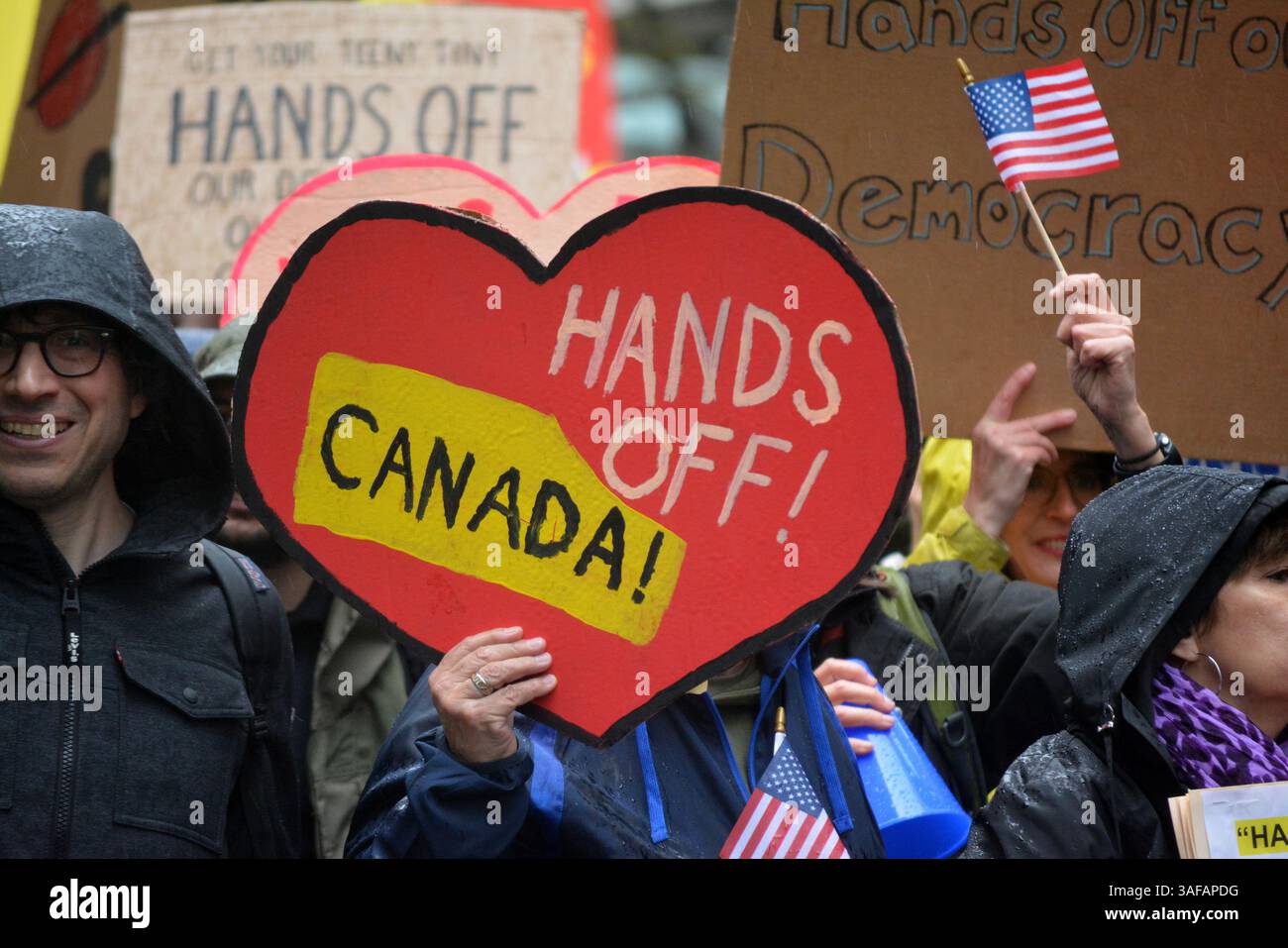Hands Off rally against the Trump Administration and Elon Musk's DOGE ...