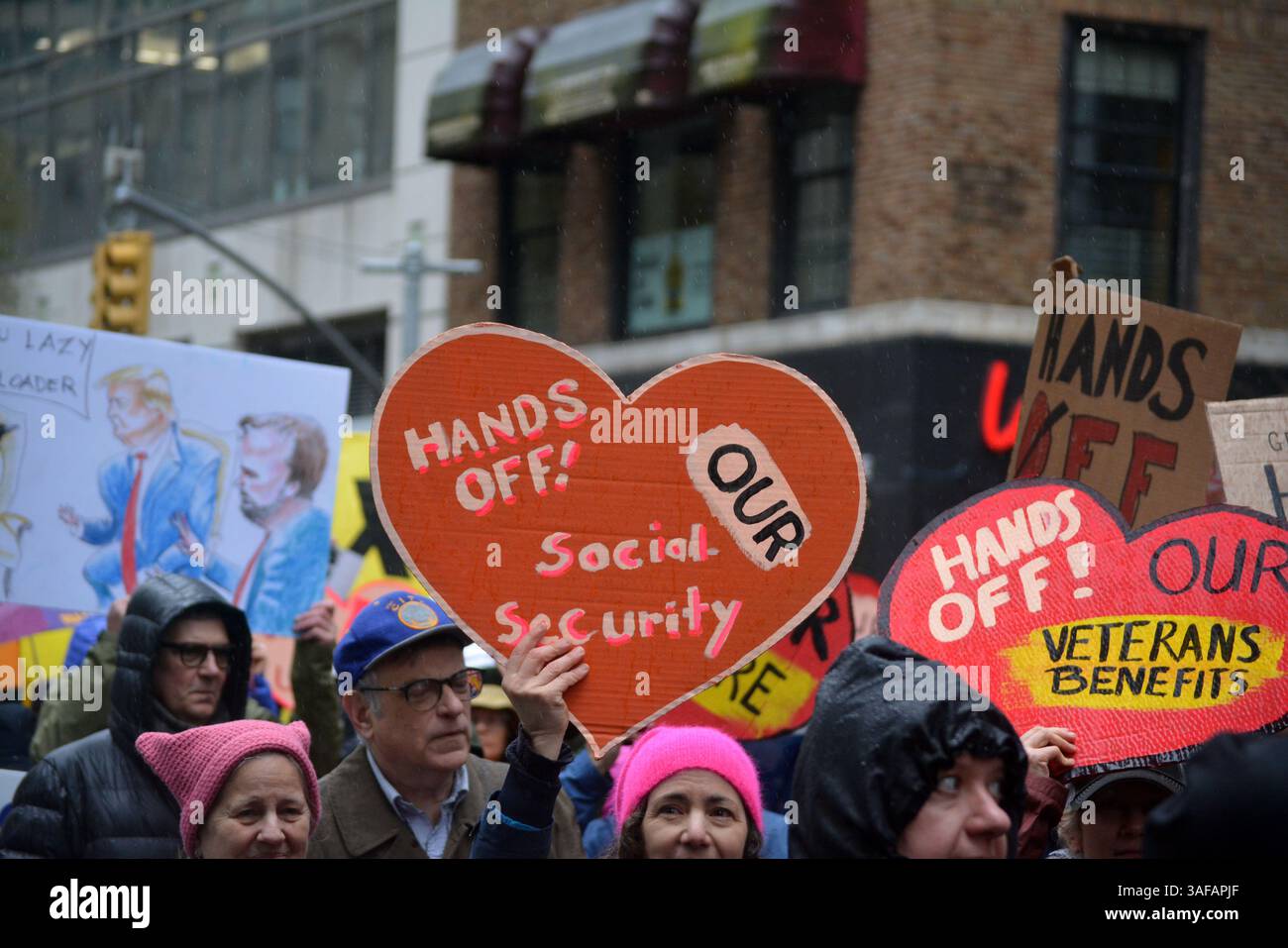 Hands Off rally against the Trump Administration and Elon Musk's DOGE ...