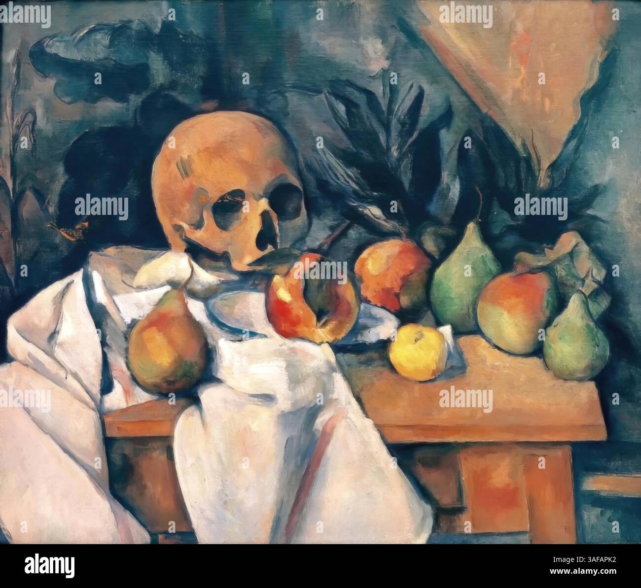 Paul cezanne still life painting Stock Vector Images - Alamy