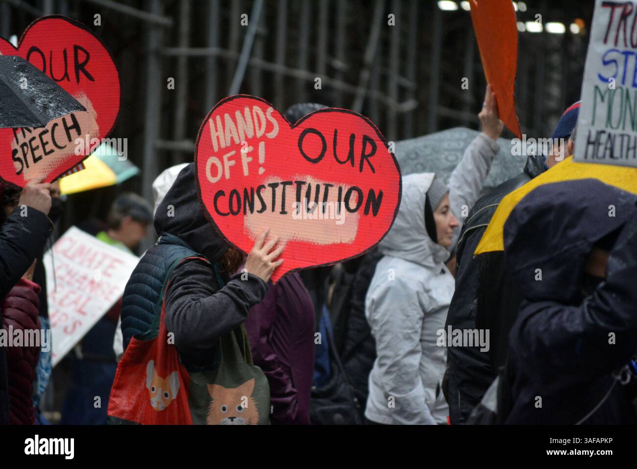 Hands Off rally against the Trump Administration and Elon Musk's DOGE ...