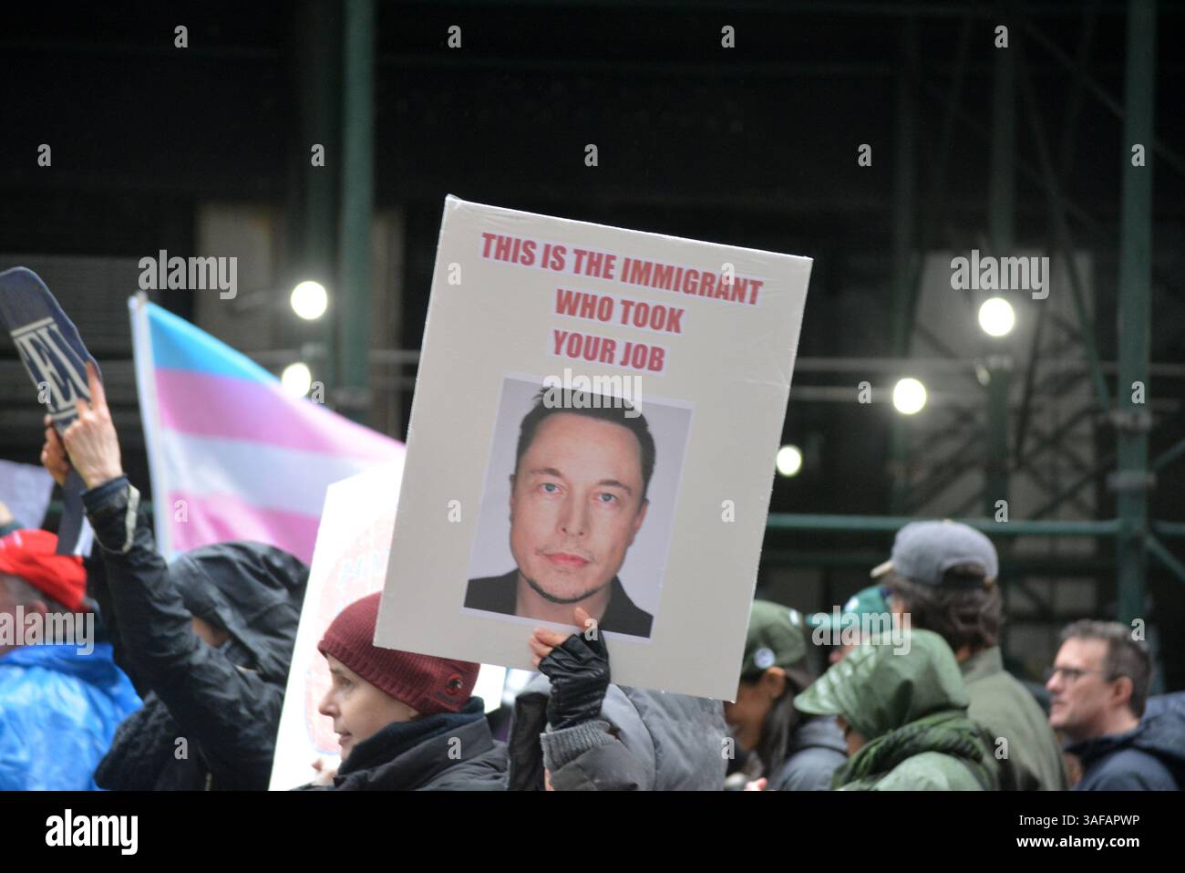 Hands Off rally against the Trump Administration and Elon Musk's DOGE ...