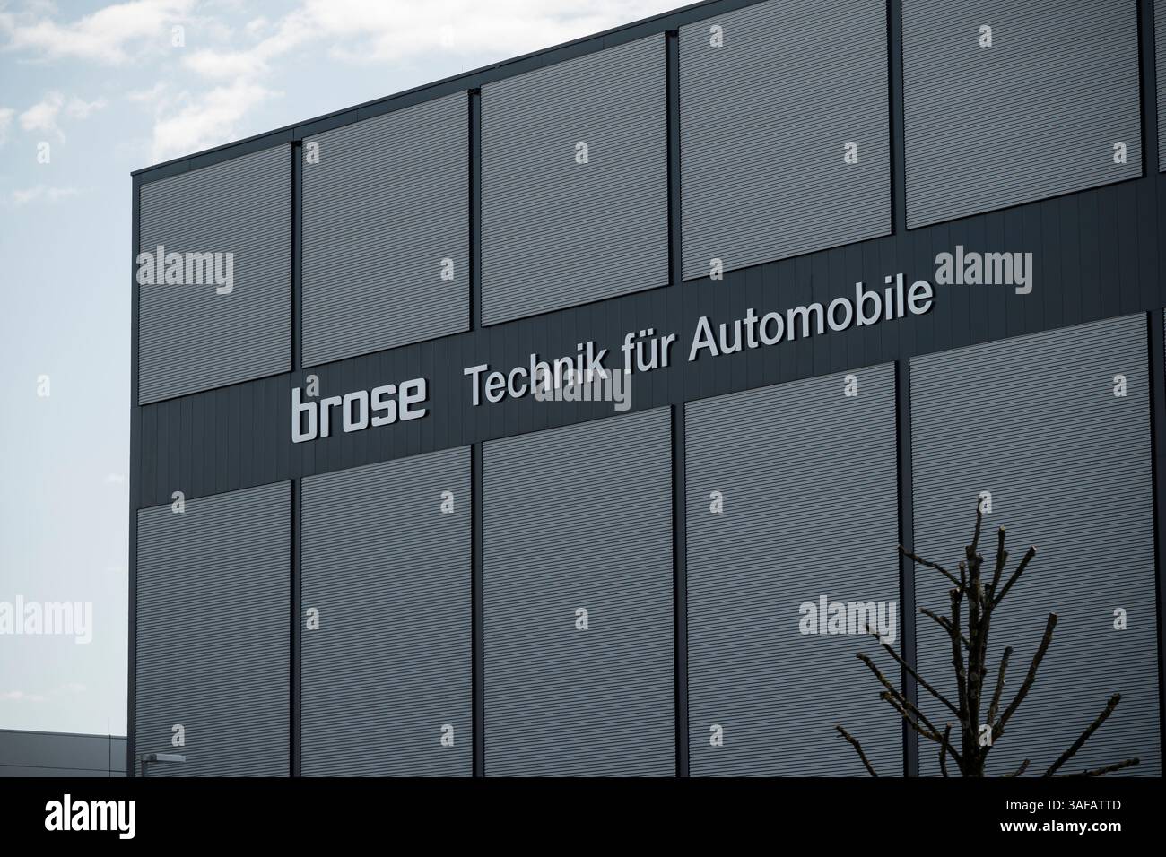 Coburg, Germany. 07th Apr, 2025. The inscription "brose Technik für ...