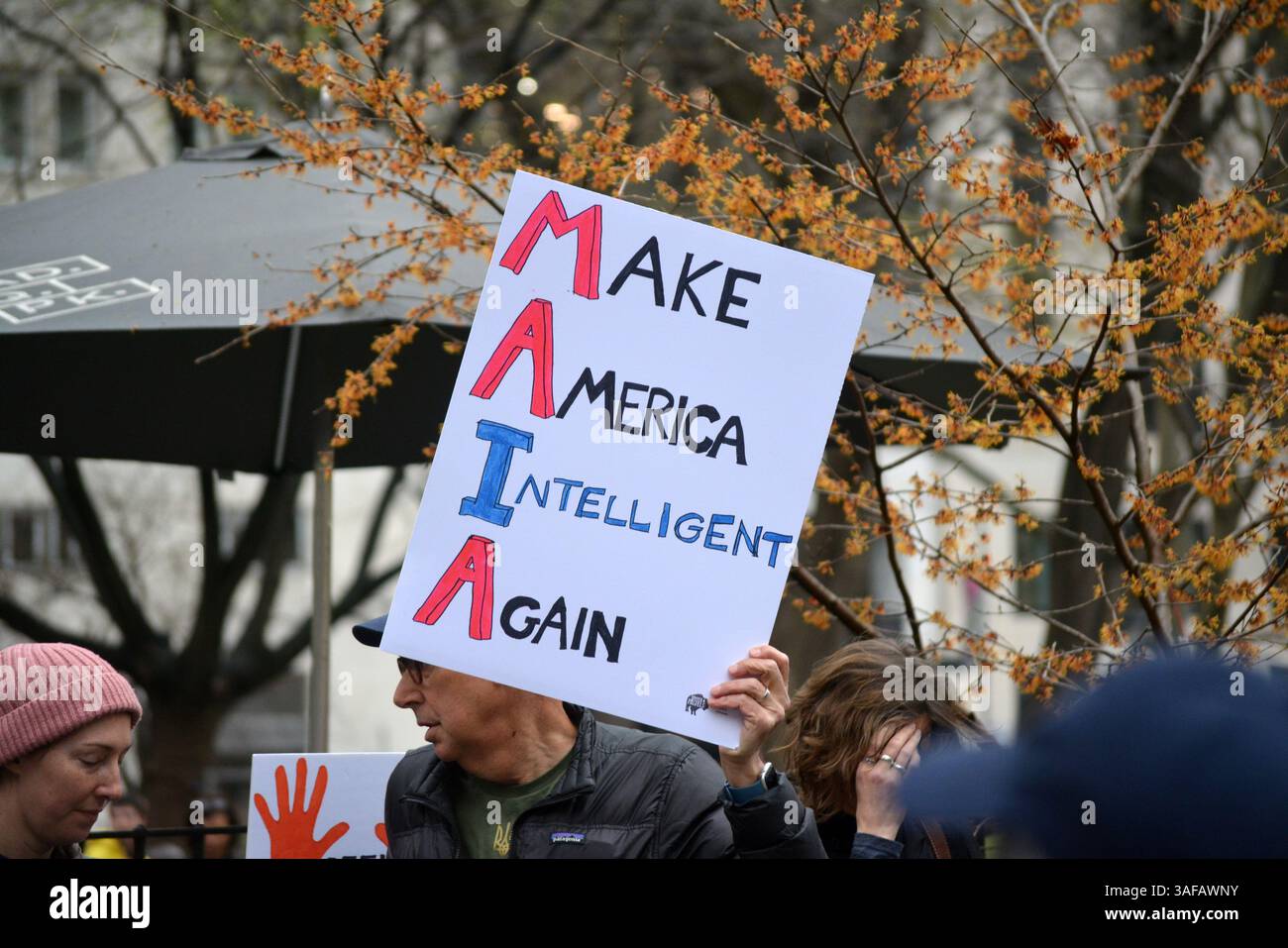 Hands Off rally against the Trump Administration and Elon Musk's DOGE ...