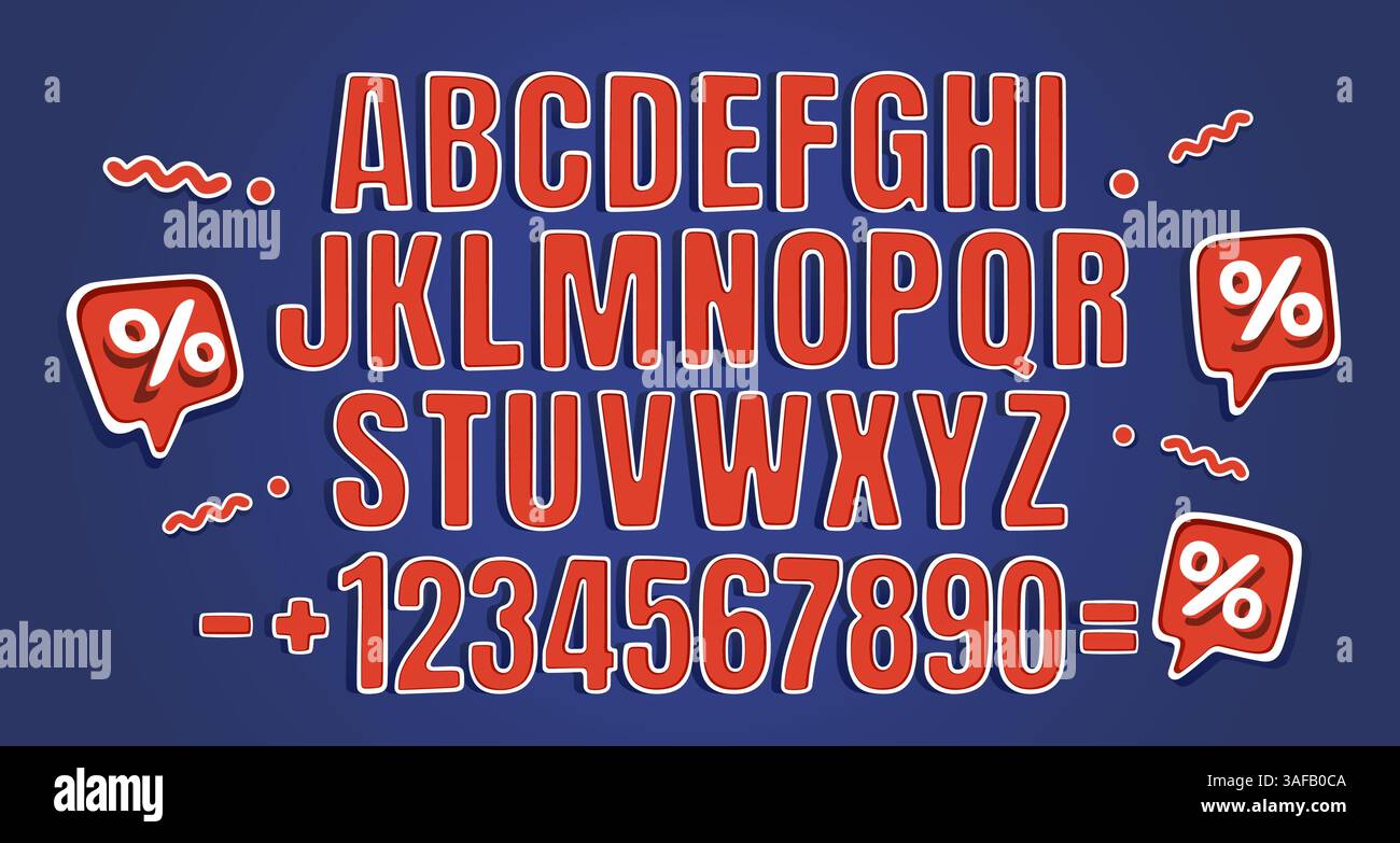 Numbers word sale Stock Vector Images - Alamy