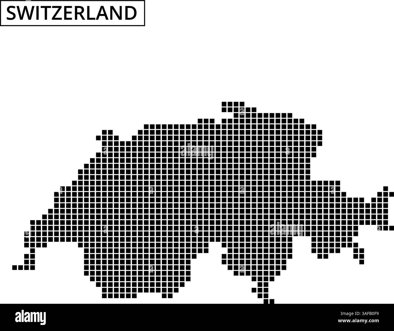 A dotted representation of Switzerland displays the country's ...