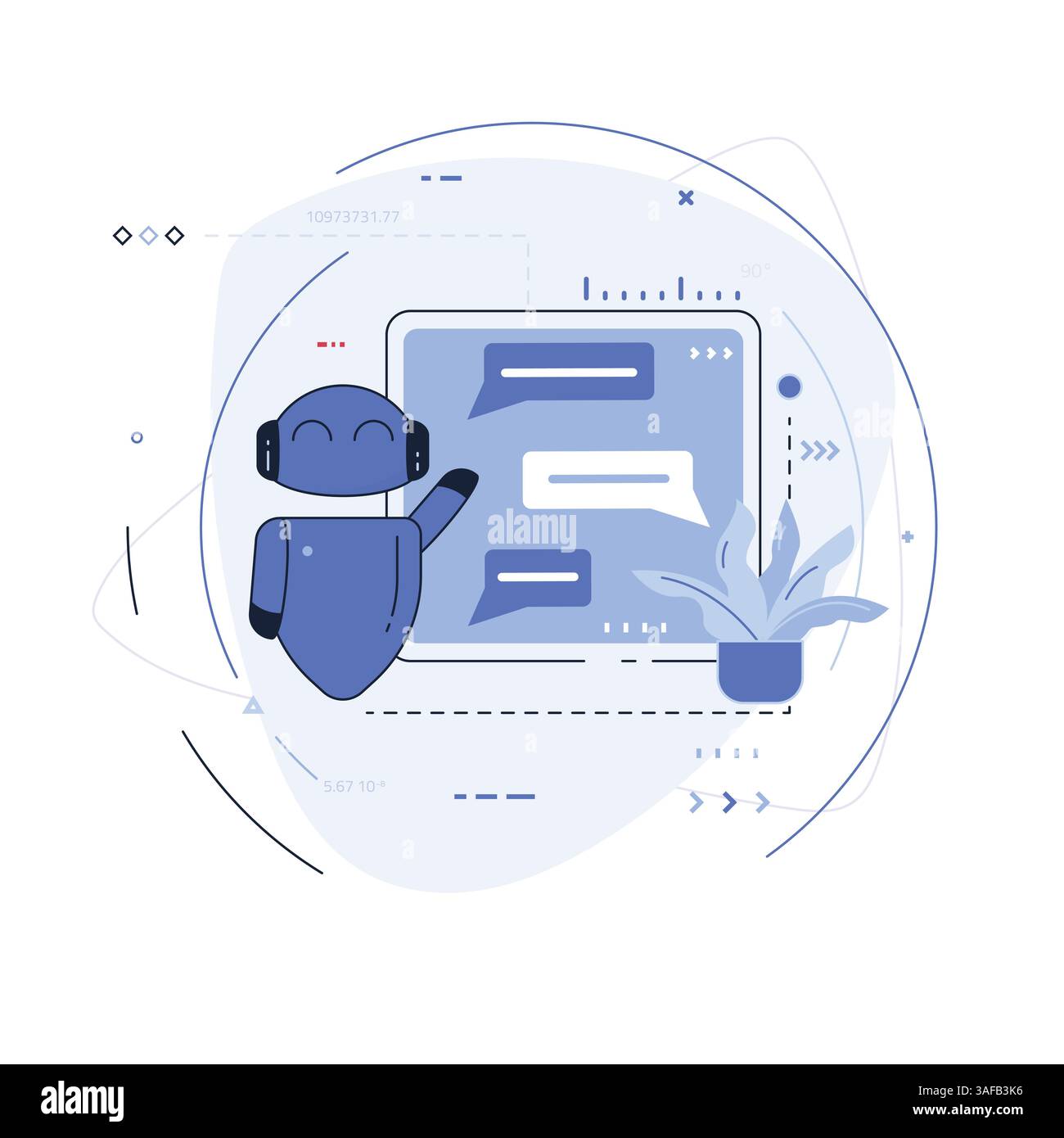 Chatbot AI conversation Stock Vector Image & Art - Alamy