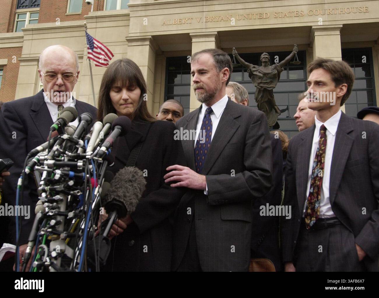 James Brosnahan, left, lead attorney for John Walker Lindh, speaks ...