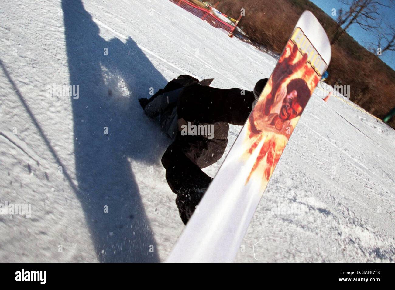 Dominique Morman, 16, takes a spill coming down the mountain at White ...
