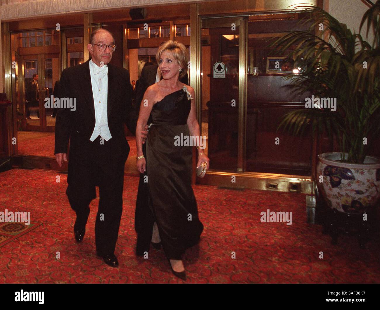 Federal Reserve Board Chairman Alan Greenspan and his wife, Andrea ...