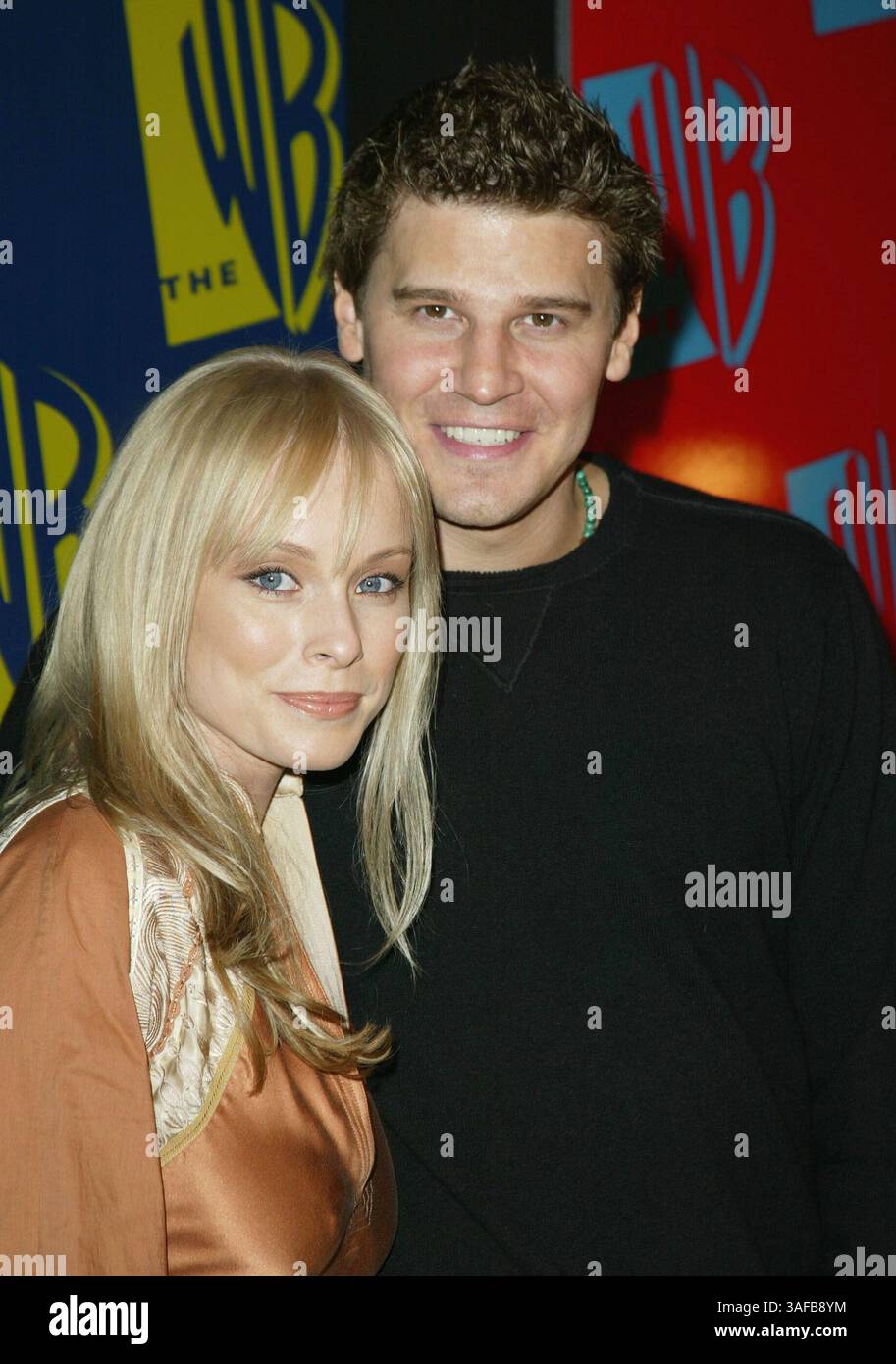 Jan 13, 2004; Hollywood, CA, USA; DAVID BOREANAZ & wife JAMIE BERGMAN ...