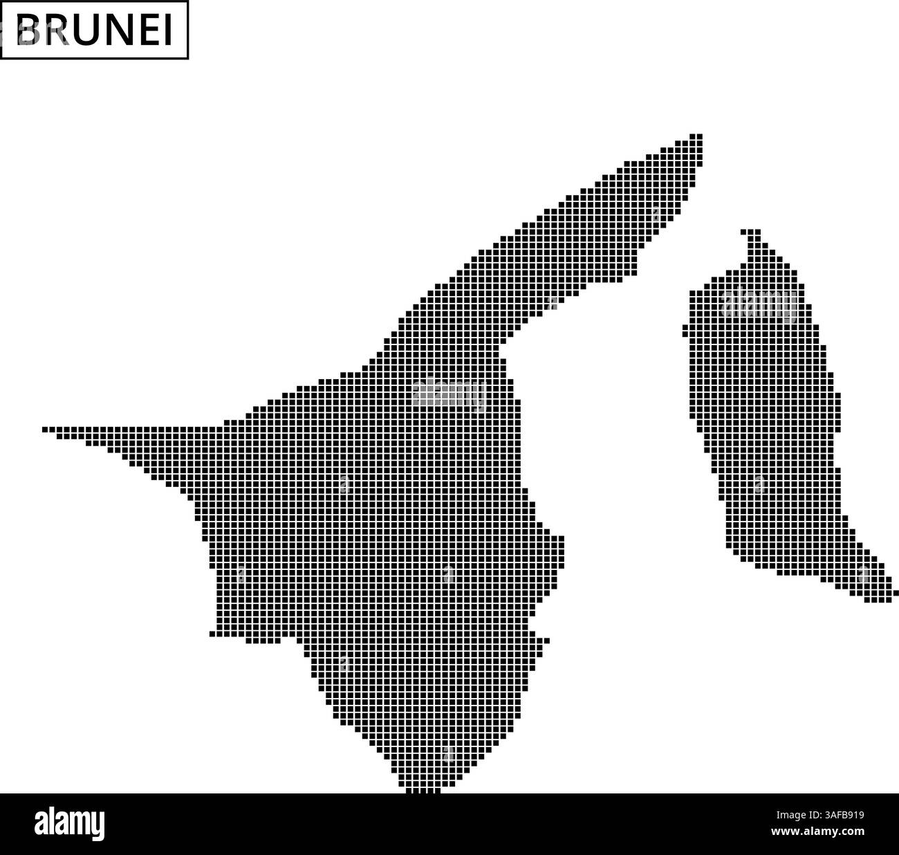 Blank brunei map hi-res stock photography and images - Alamy