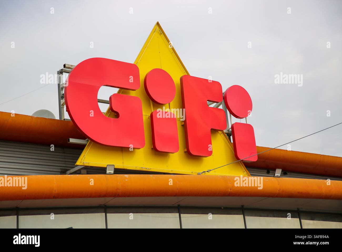 France. 04th Apr, 2025. In this photo illustration, the Gifi logo seen ...