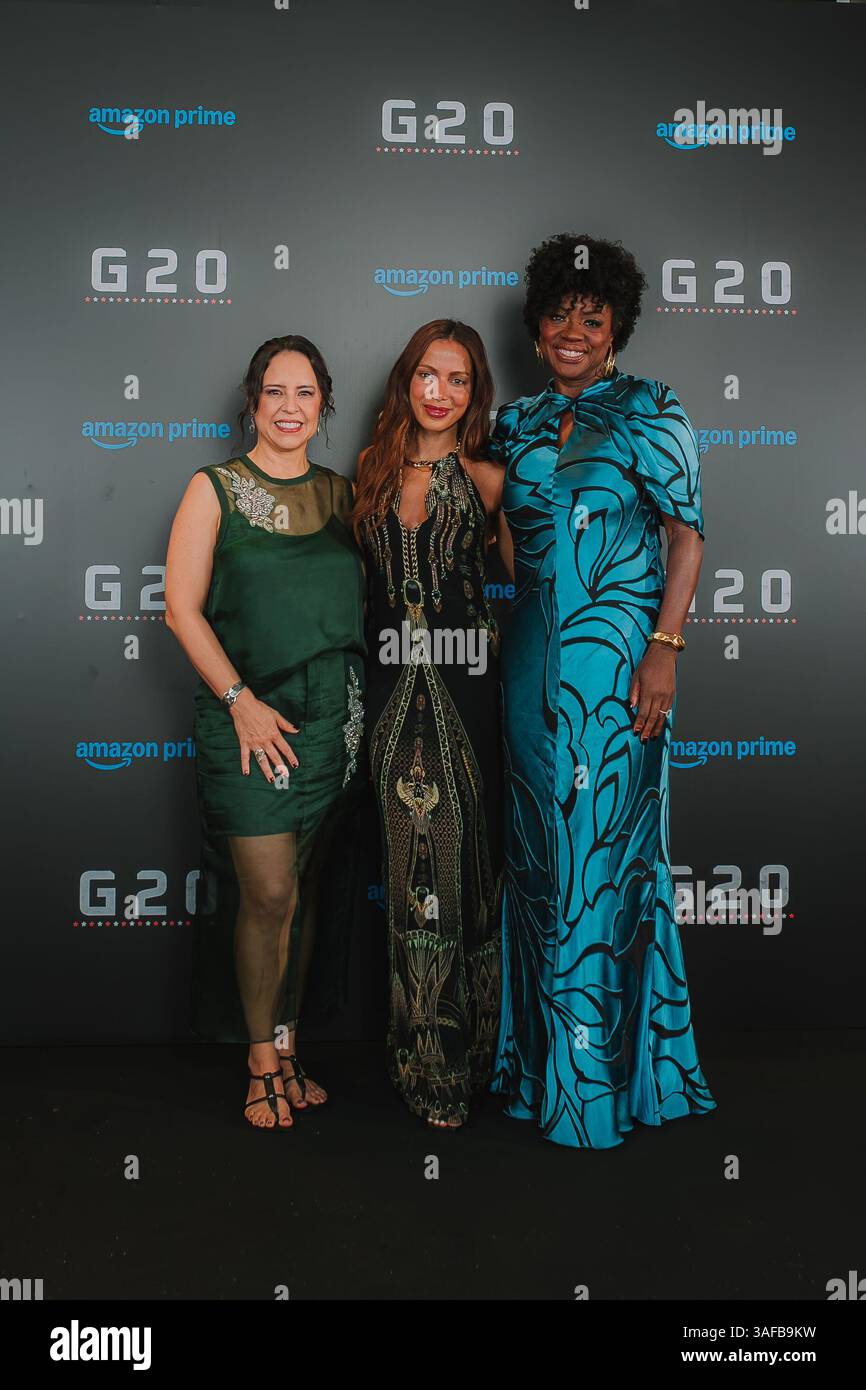 Rio de Janeiro, April 4, 2025 - EGOT winner Viola Davis touched down in ...