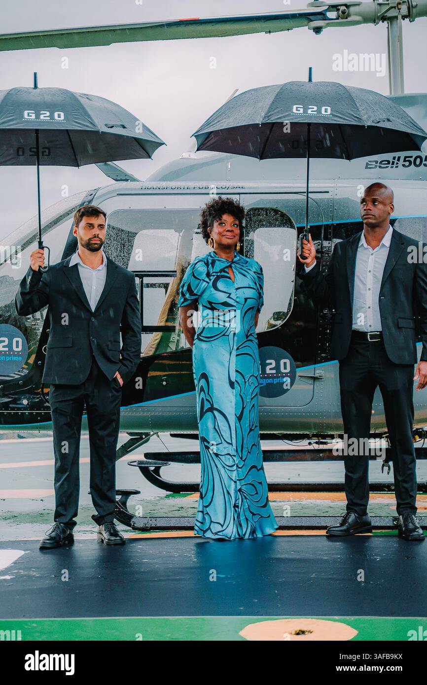 Rio de Janeiro, April 4, 2025 - EGOT winner Viola Davis touched down in ...