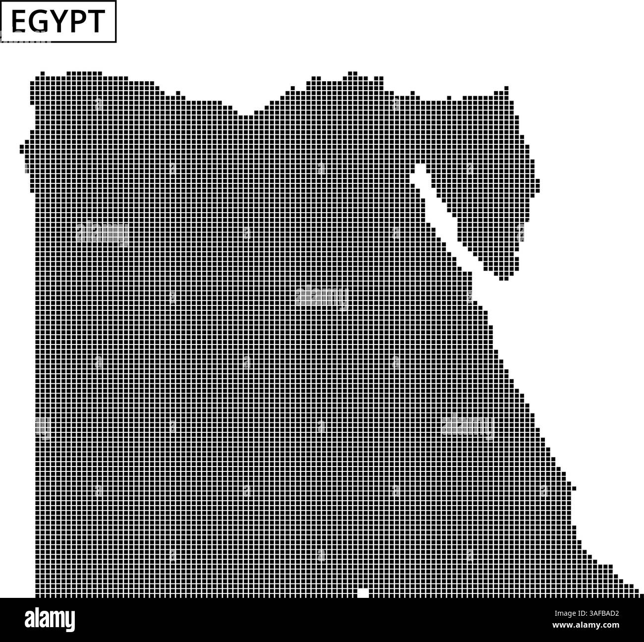 This detailed map of Egypt showcases various geographical features and ...