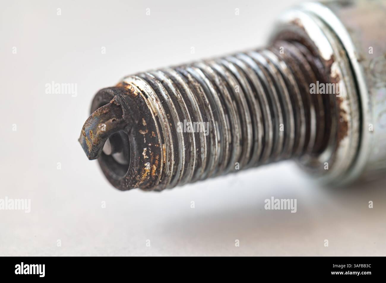 Spark plug for internal combustion engine, showing signs of use ...