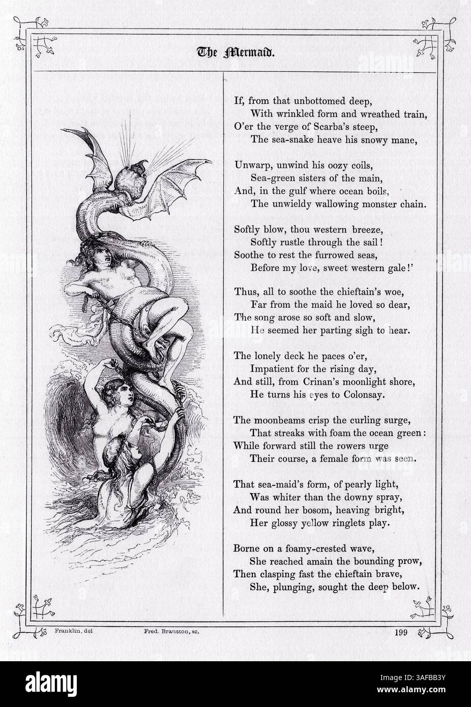 Illustration from "The book of British ballads", published in London ...