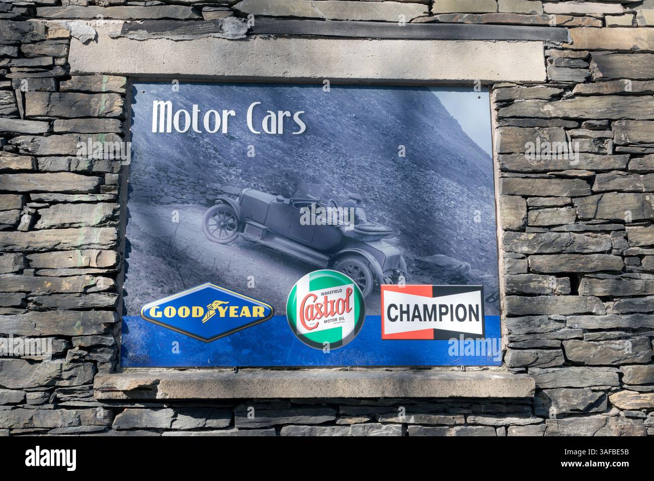 Advertising display at the Lakeland Motor Museum, Backbarrow, Cumbria ...