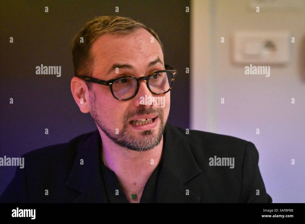 Paris, France. 07th Apr, 2025. Immunologist and researcher Aymeric ...